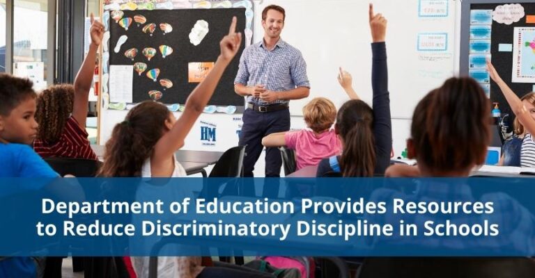 Department of Education Provides Resources to Reduce Discriminatory ...